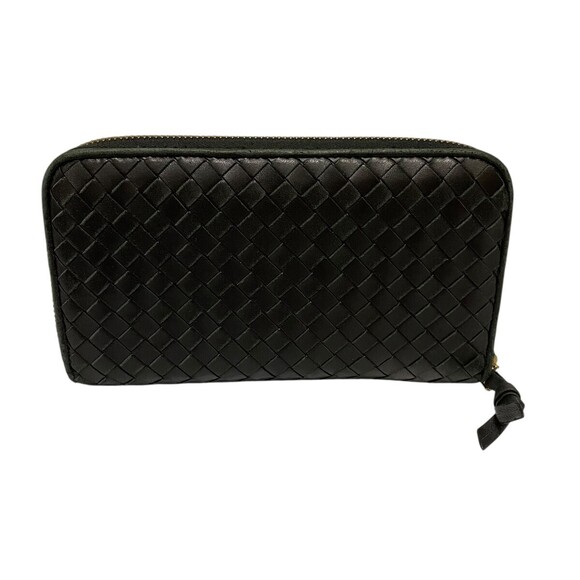 Bottega Veneta | Bags | Bottega Veneta Black Intrecciato Long Wallet ...